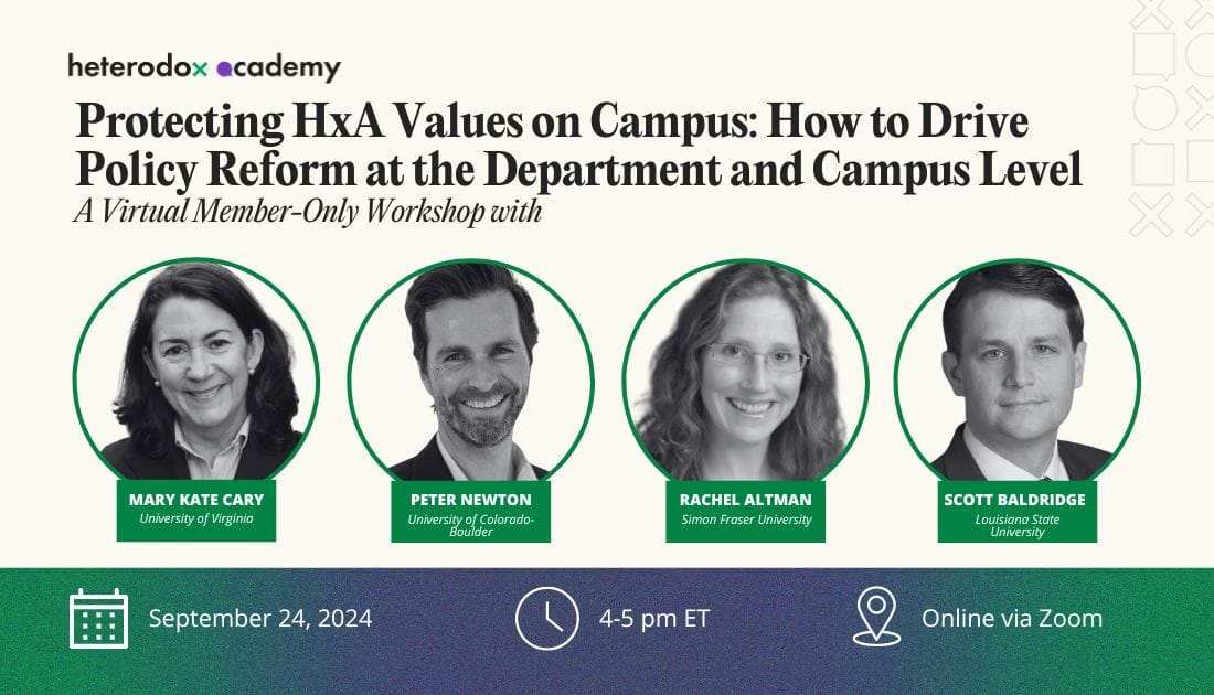 Protecting HxA Values on Campus (HxA Member-only Workshop)